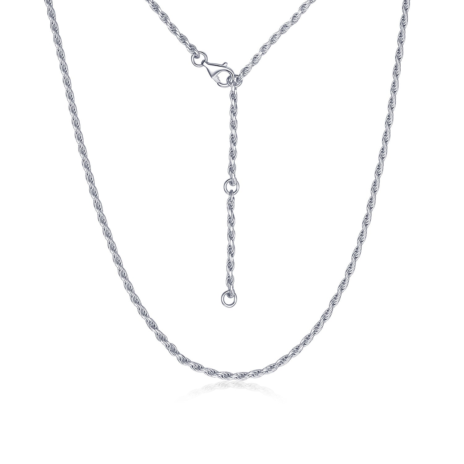 Wholesale S925 Silver Twisted Chain Necklace — 18 K Gold / White-Gold ...